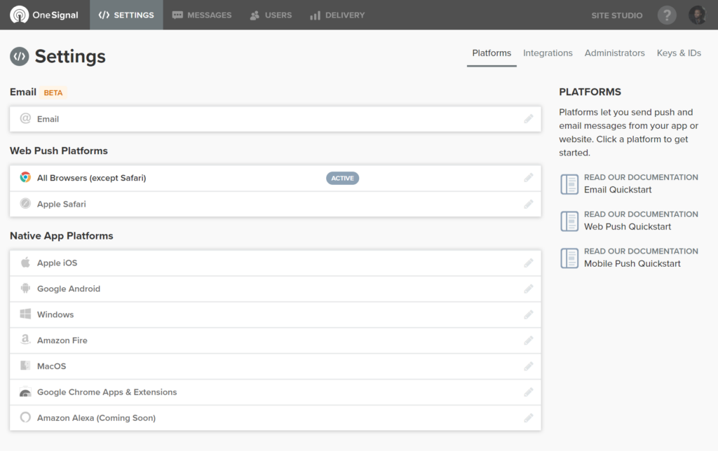 OneSignal Review - Free Web Push Notifications? | Site Studio